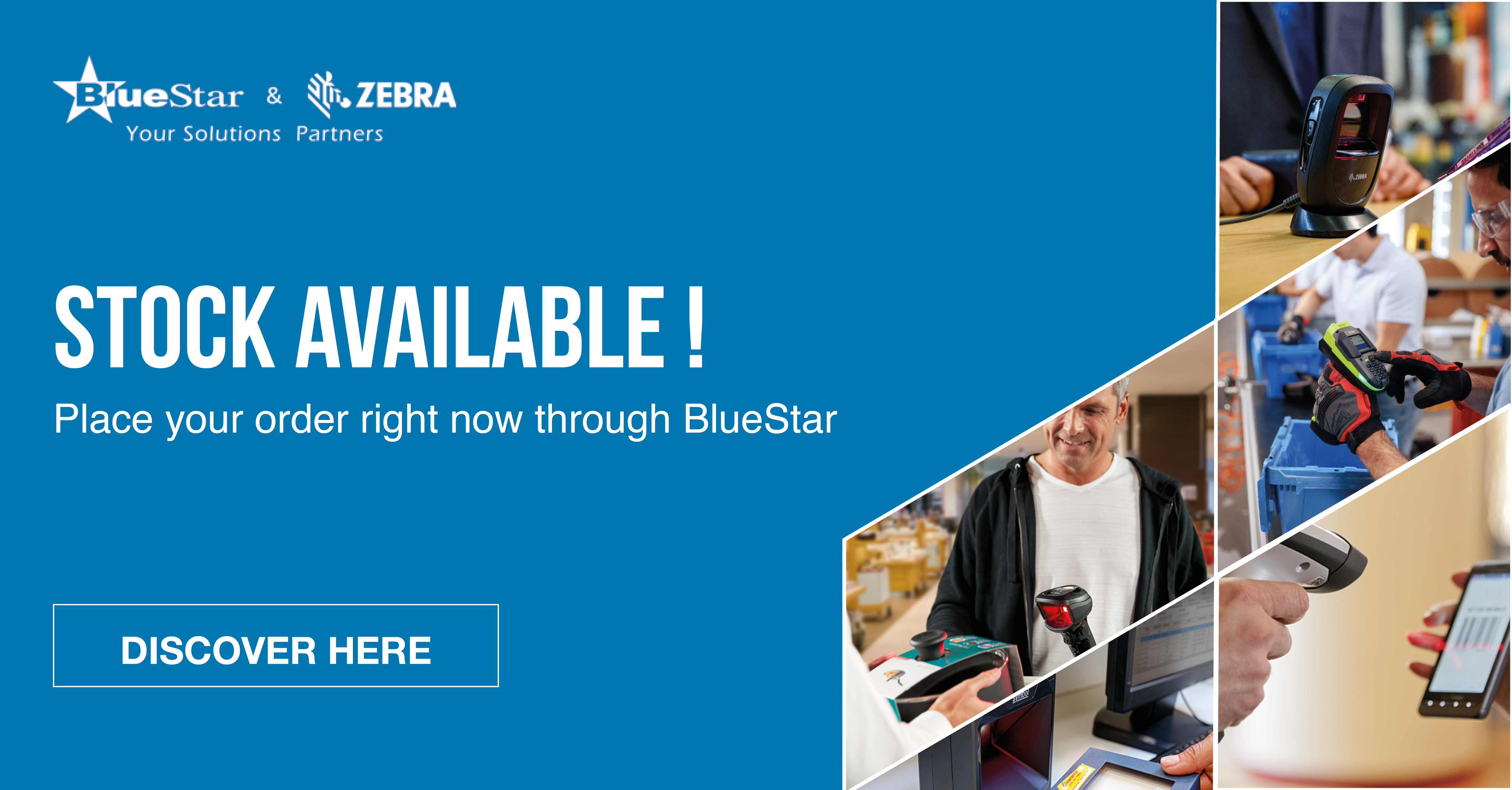 Zebra Scanners Stock Availability at BlueStar